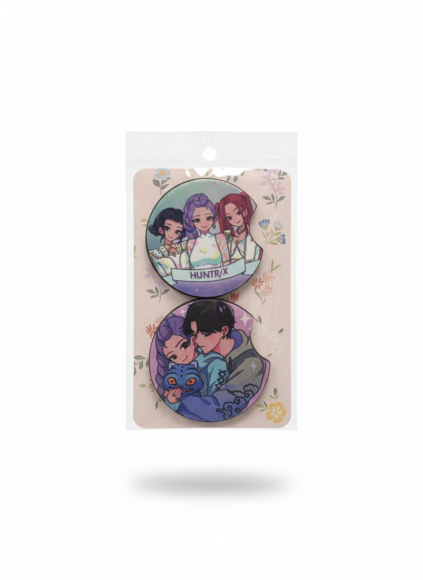 Kpop Demon Hunters – Huntrix Car Coasters – Yorkton Pharmacy